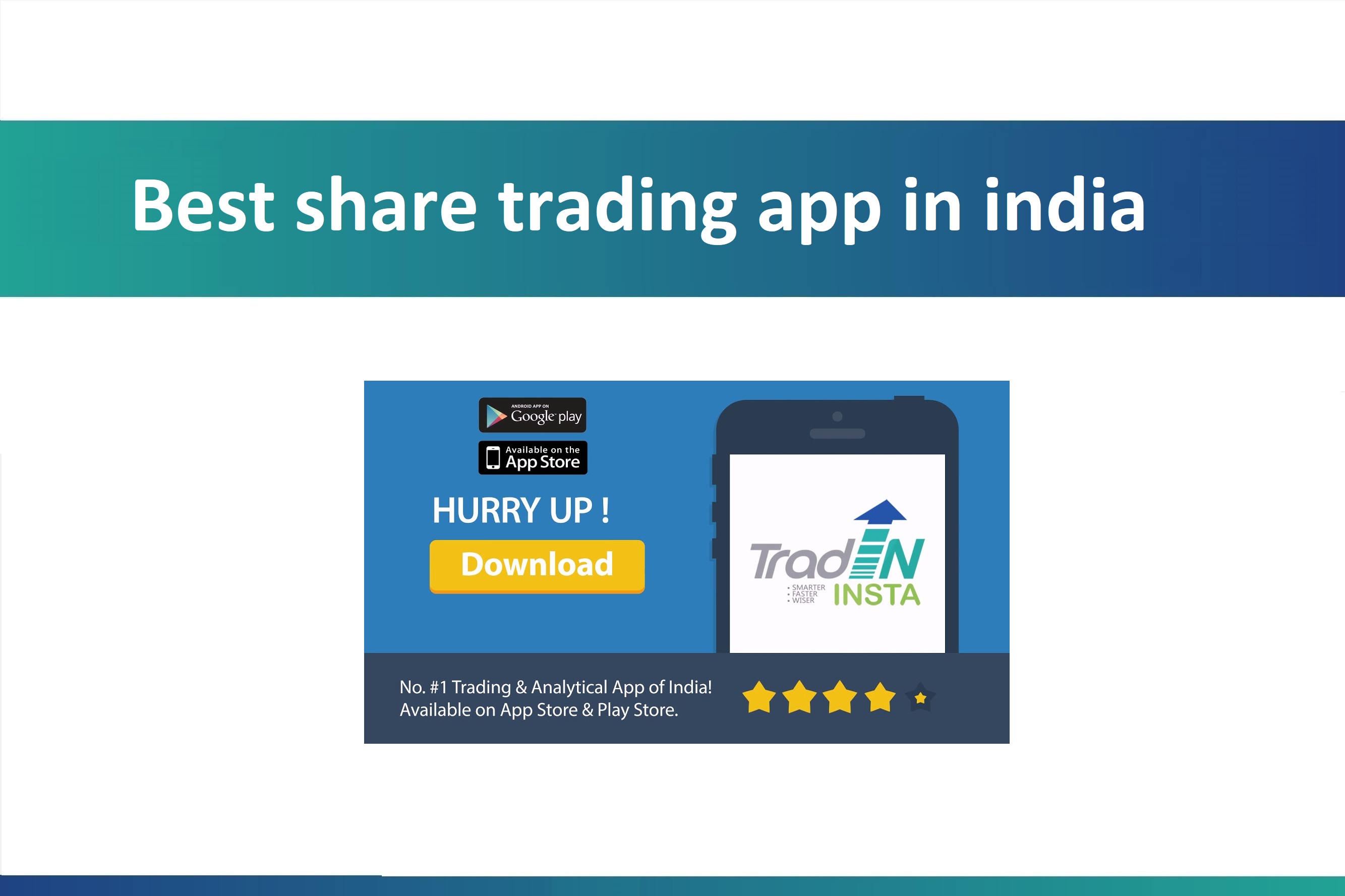 Best share trading app in India | India's best trading app
