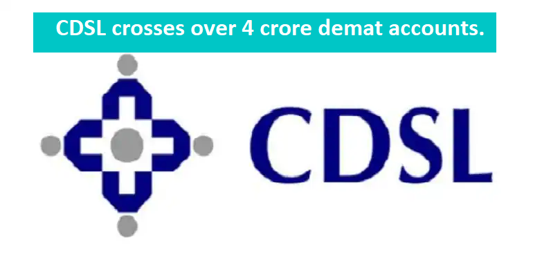 CDSL crosses over 4 crore demat accounts | Stock Market News