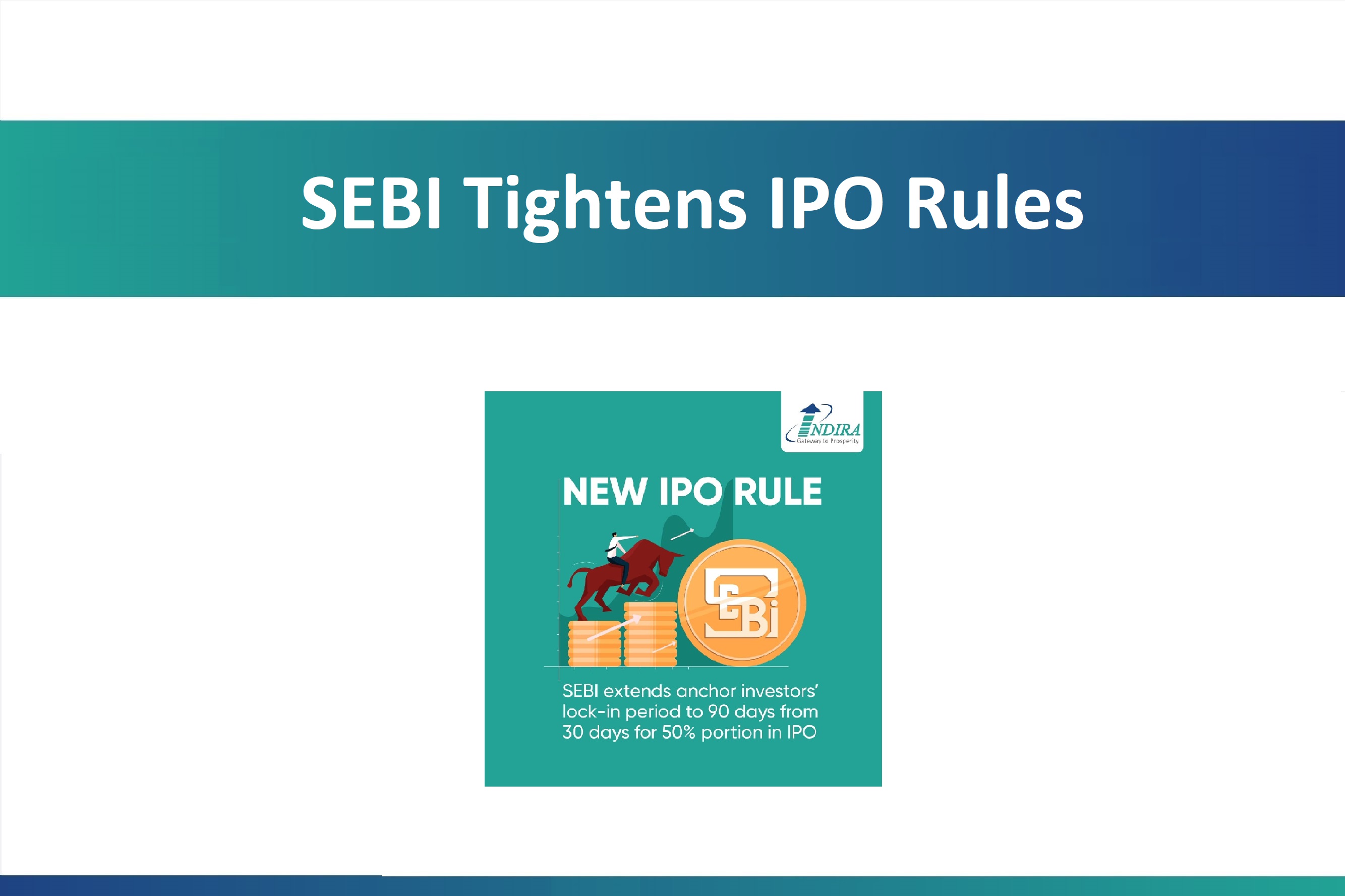 SEBI Tightens Rules for IPOs | SEBI new IPO rules | IPO updates