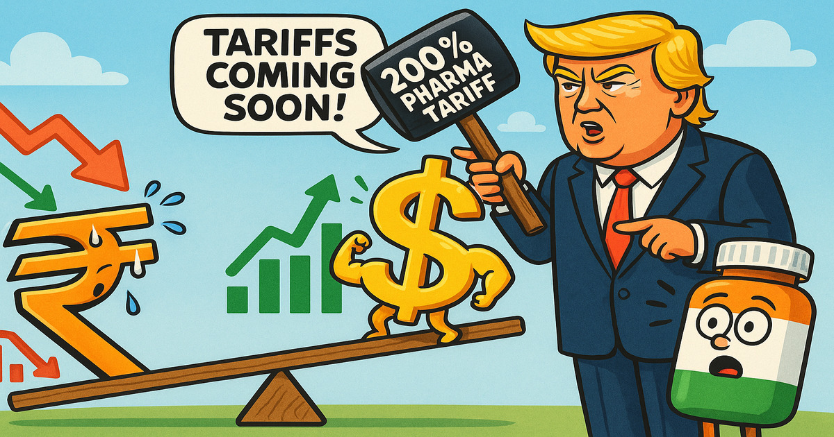 Rupee Hits Rs85.98 | US Tariff Fears & Strong Dollar Shake Indian Markets